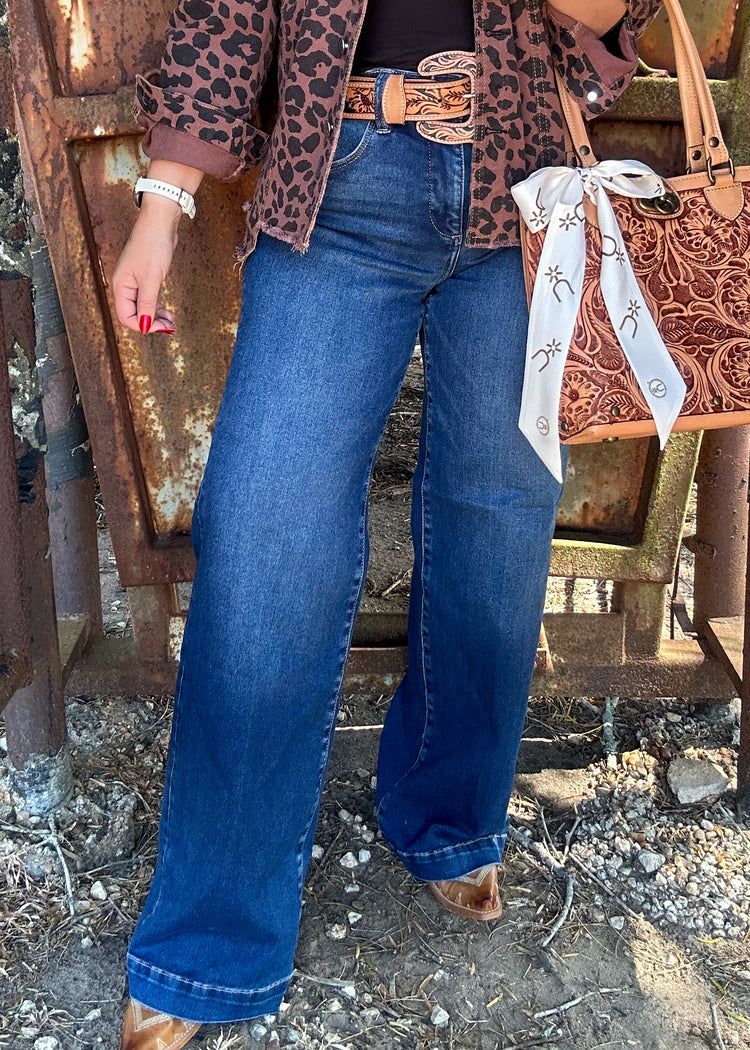The Frontier Ease Wide Leg Jeans